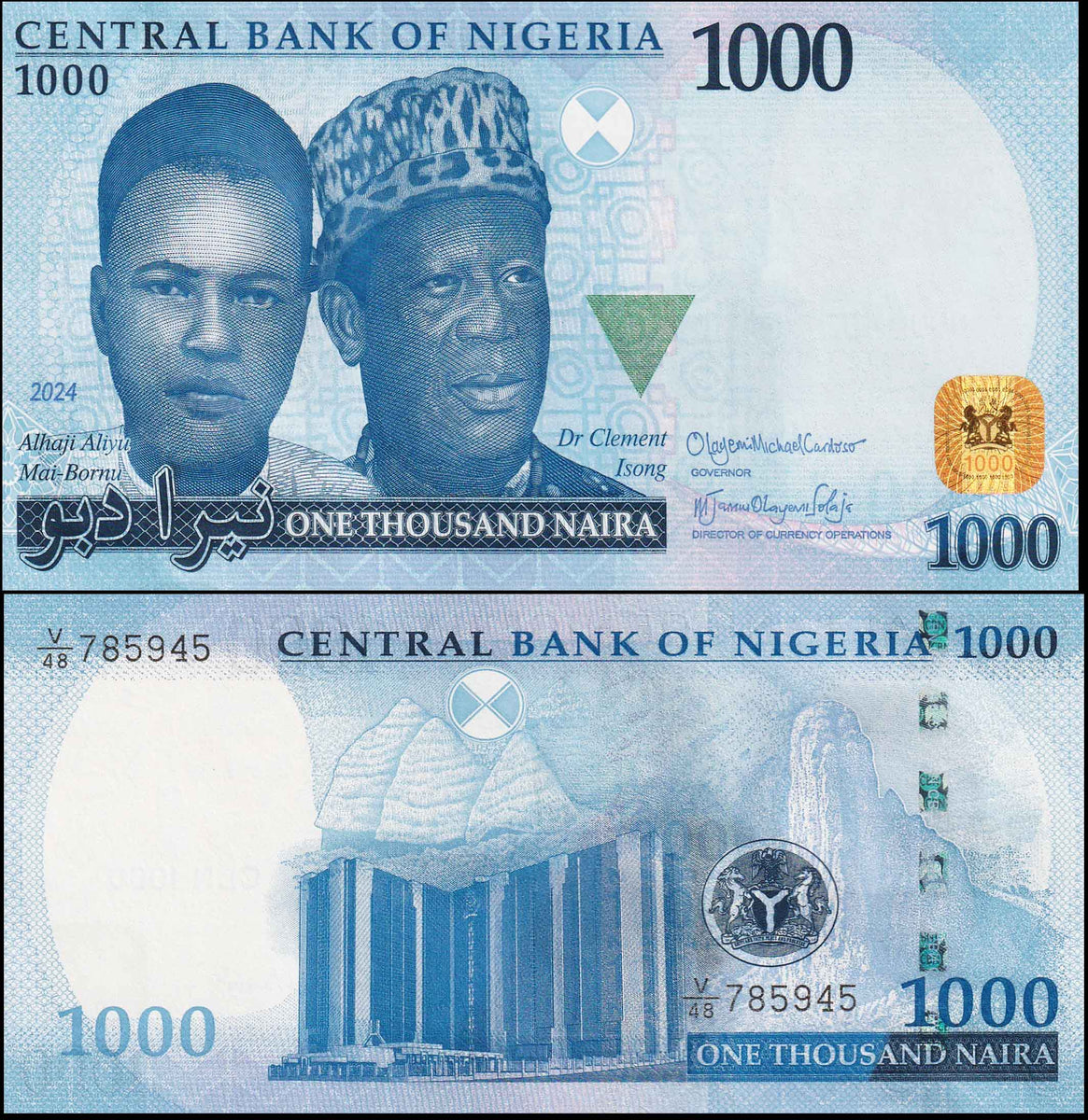 Nigeria 1000 Naira Very Fine Banknote – Banknotecoinstamp