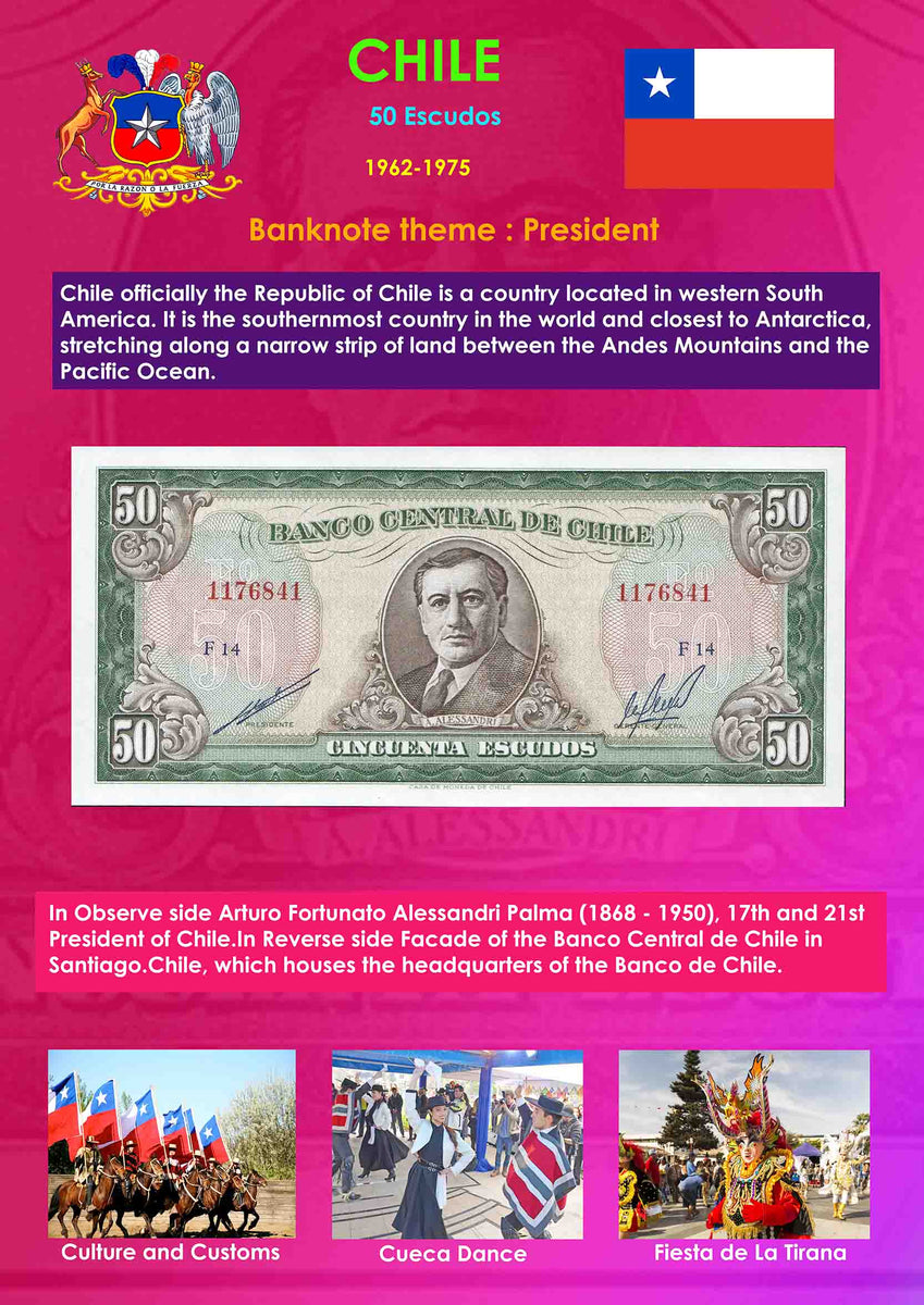 Chile 50 Escudos Sheets Information No Banknote – Banknotecoinstamp