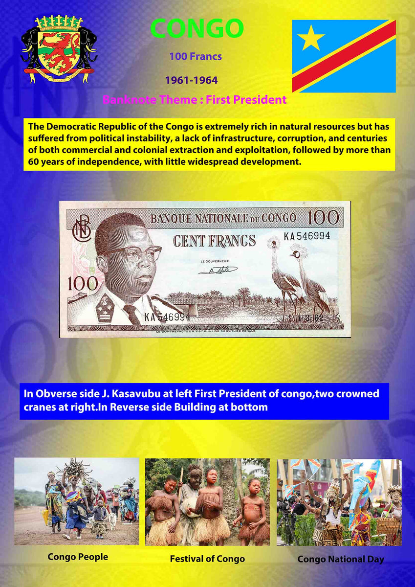 Congo 100 Francs Sheets Information No Banknotes – Banknotecoinstamp