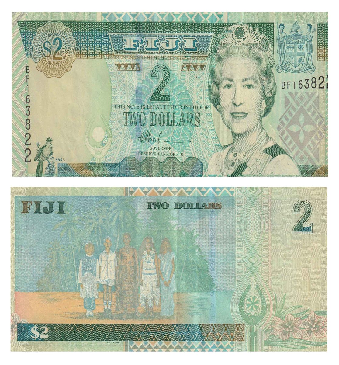 Fiji 2 Used Banknote – Banknotecoinstamp