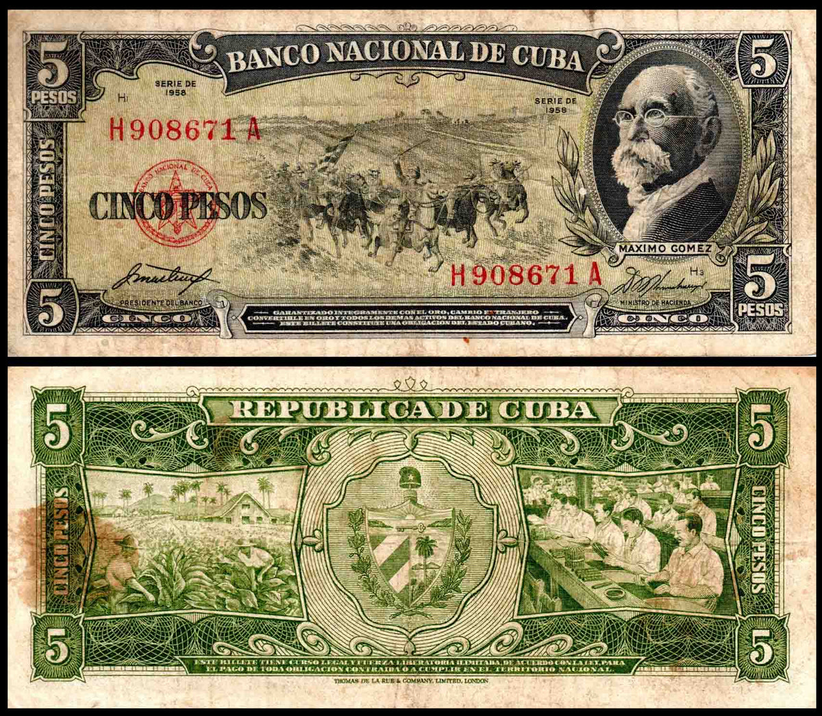 Cuba 5 Pesos Used Banknote – Banknotecoinstamp