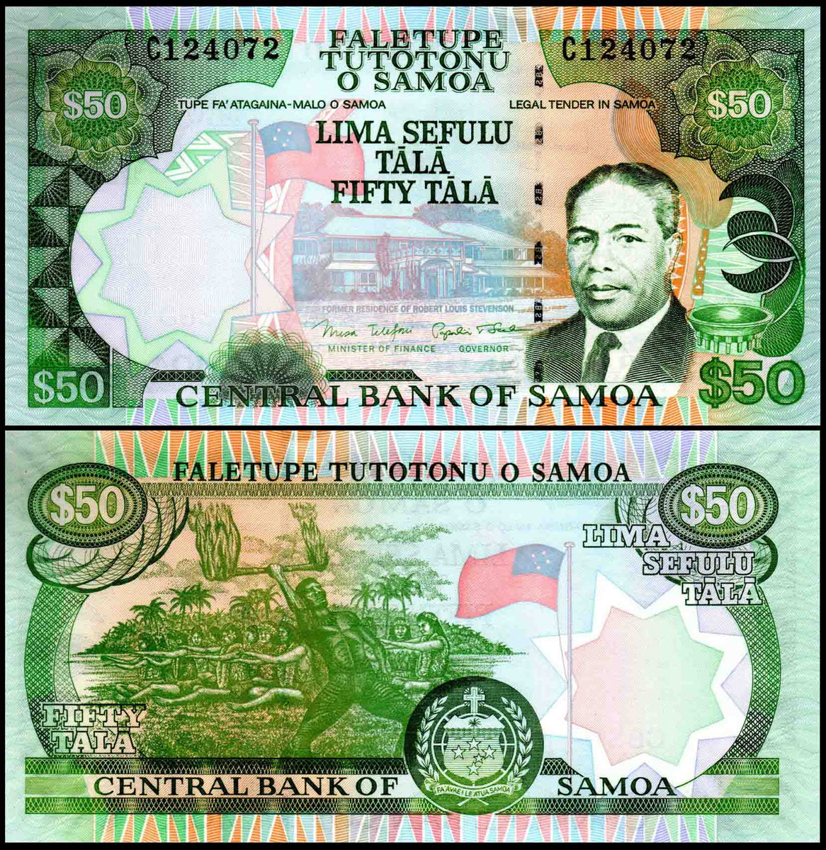Samoa 50 Tala Fine Banknote – Banknotecoinstamp