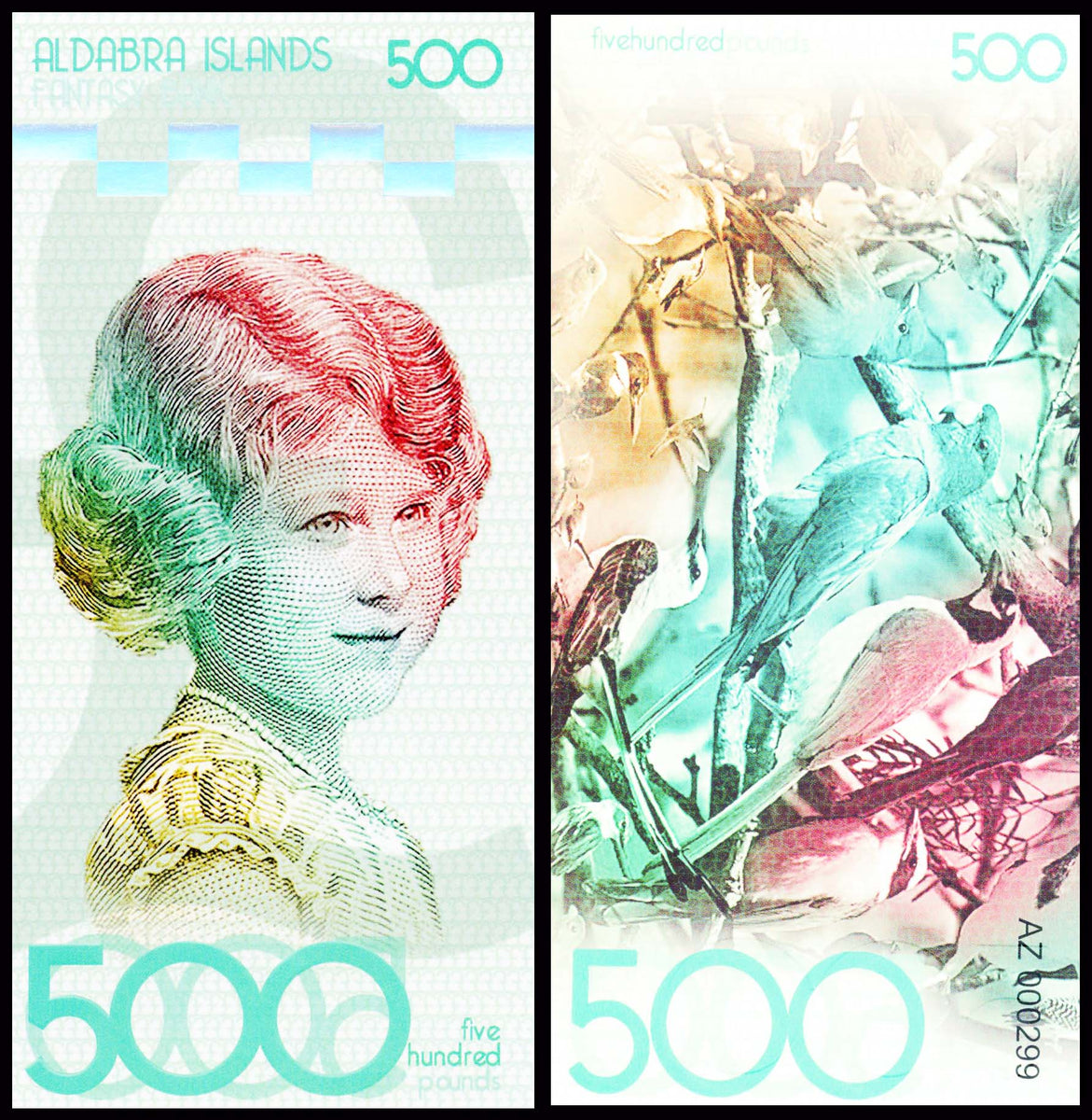Aldabra Islands 500 Pounds UNC ( Coupon Issue ) – Banknotecoinstamp