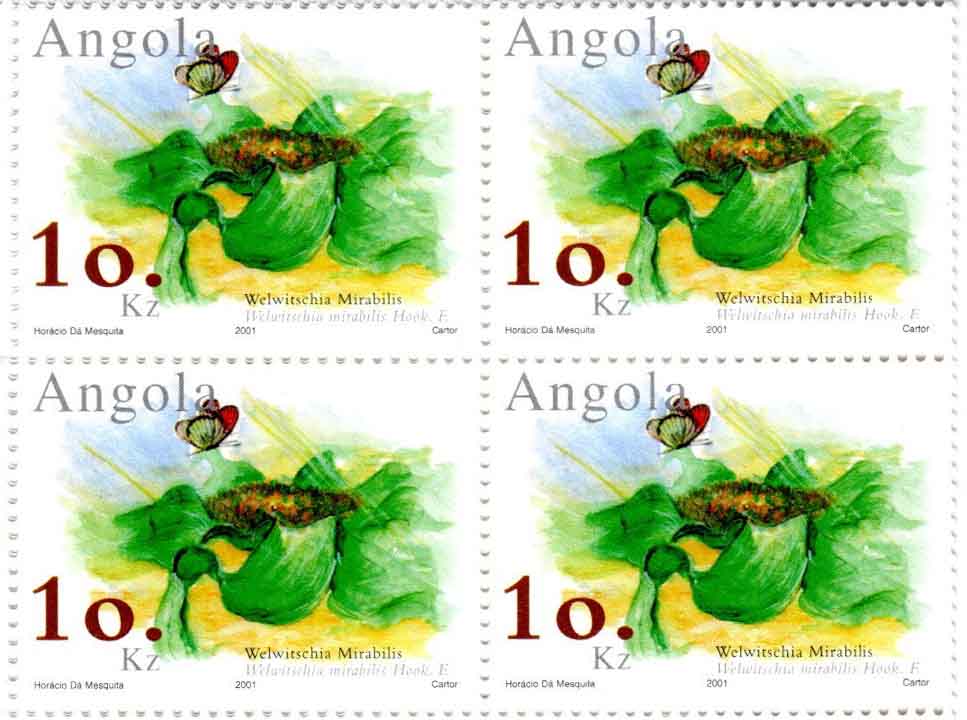 Angola Flowers Block Of 4 Stamps – Banknotecoinstamp