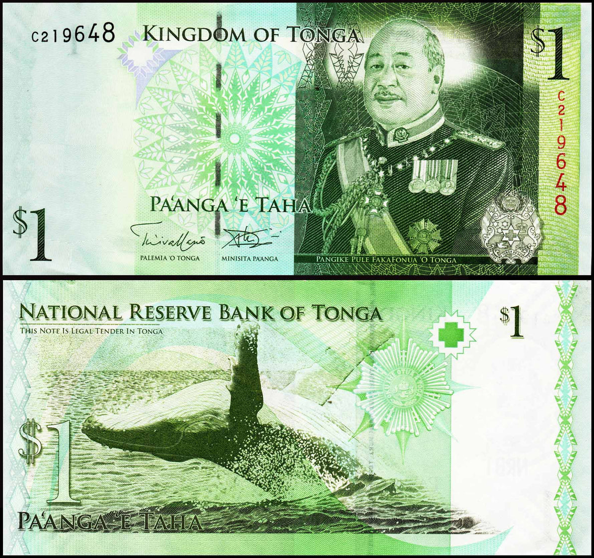 Tonga 1 Paanga UNC Banknote – Banknotecoinstamp