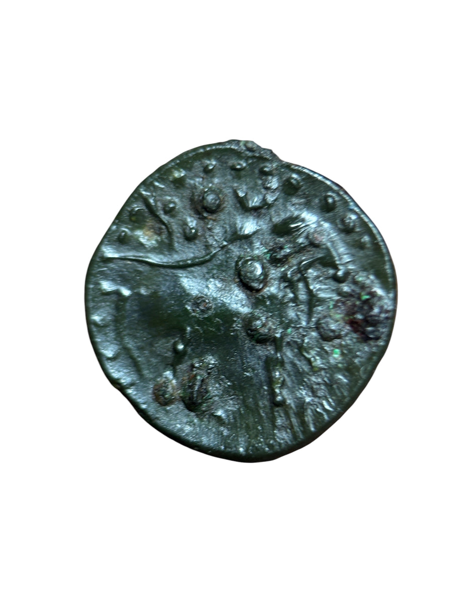 Pallavas of kanchi Rare Potin coin 1.77g – Banknotecoinstamp