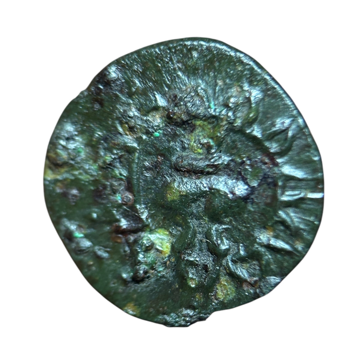 Pallavas of kanchi Rare Potin coin 1.77g – Banknotecoinstamp