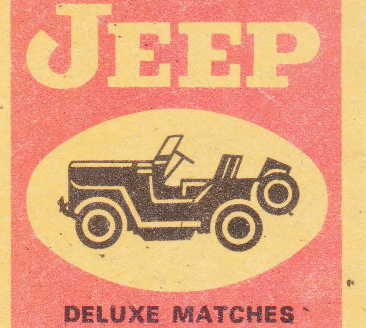 Jeep Match Box Label – Banknotecoinstamp