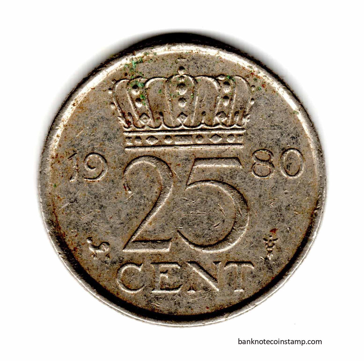 Netherland 25 Cent Used Coin – Banknotecoinstamp