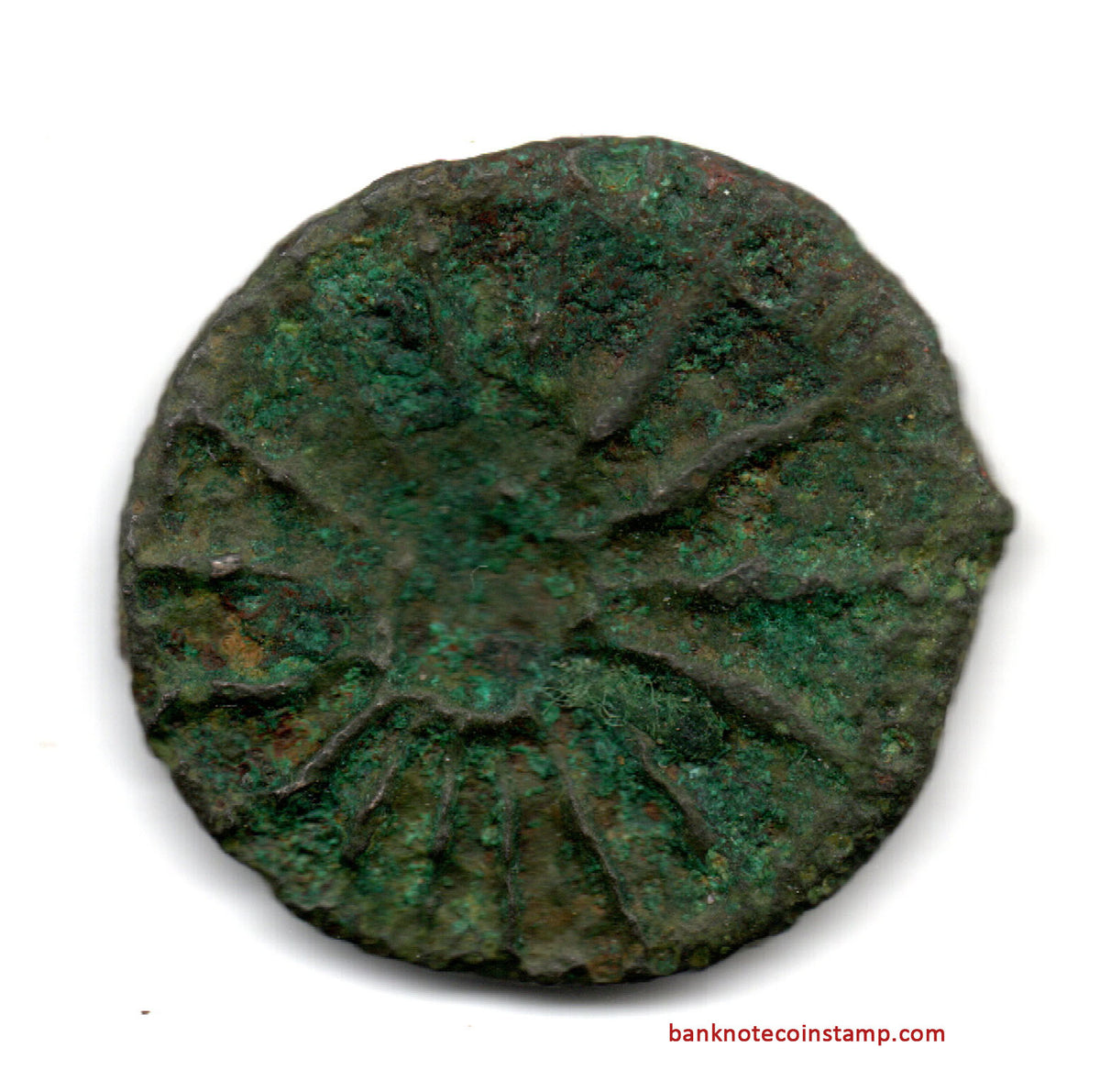 Pallava Chakra With Dotted Border Ancient Coin #63 – Banknotecoinstamp