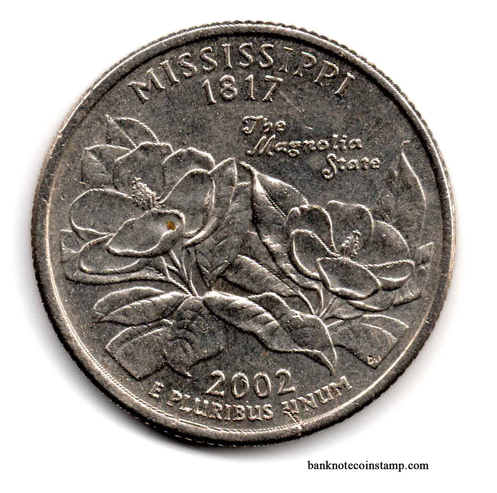 United States Of America State Mississippi Quarter Dollar Used Coin ...