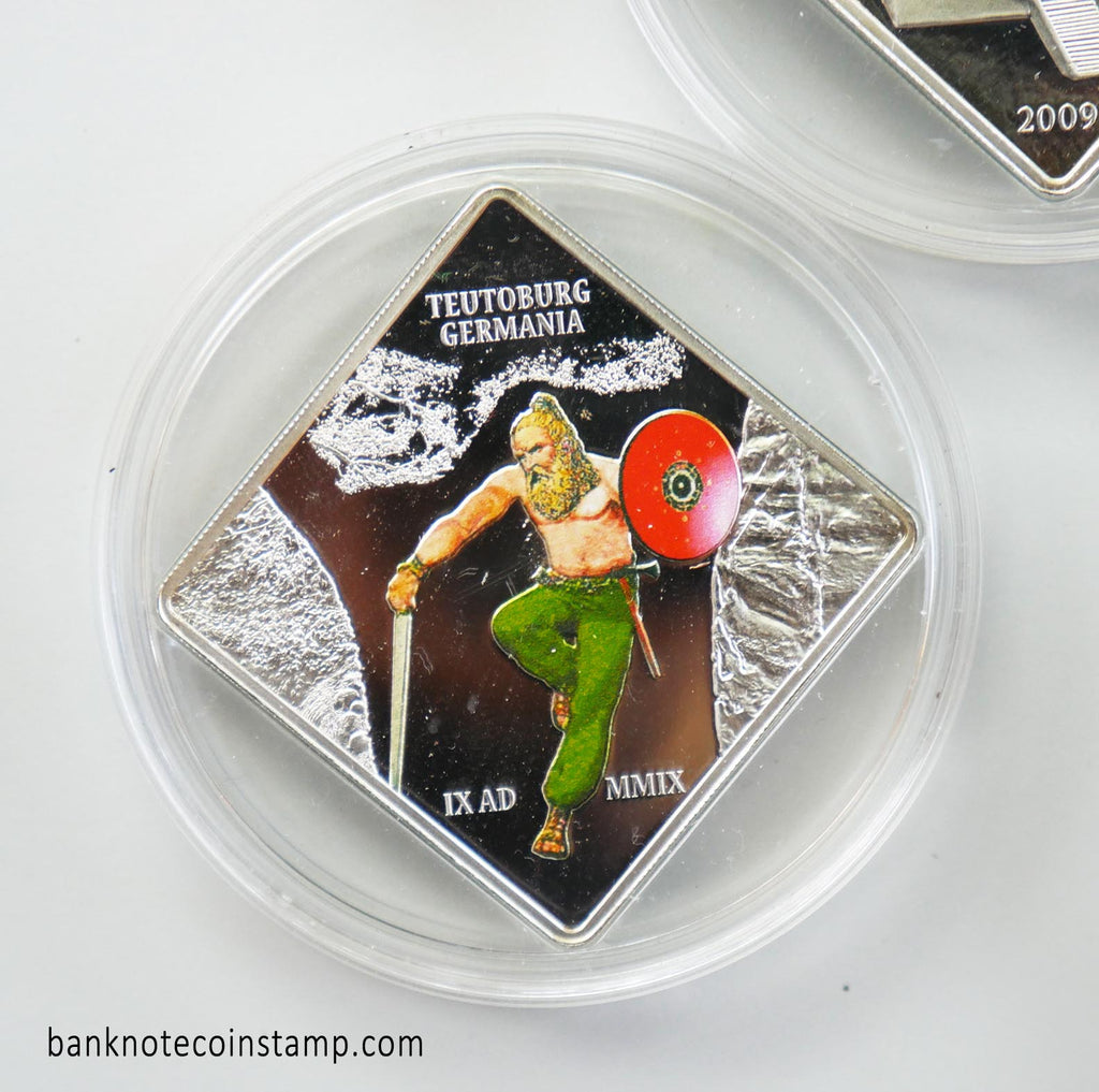 Palau Germania Battle of Teutoburg Forest 9 A.D. $1 2009 3 Coin Set Pr ...