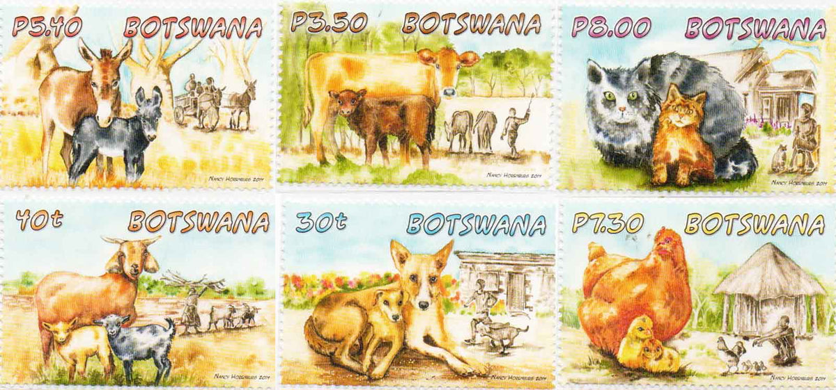 Botswana Variety Of 6 Stamps – Banknotecoinstamp