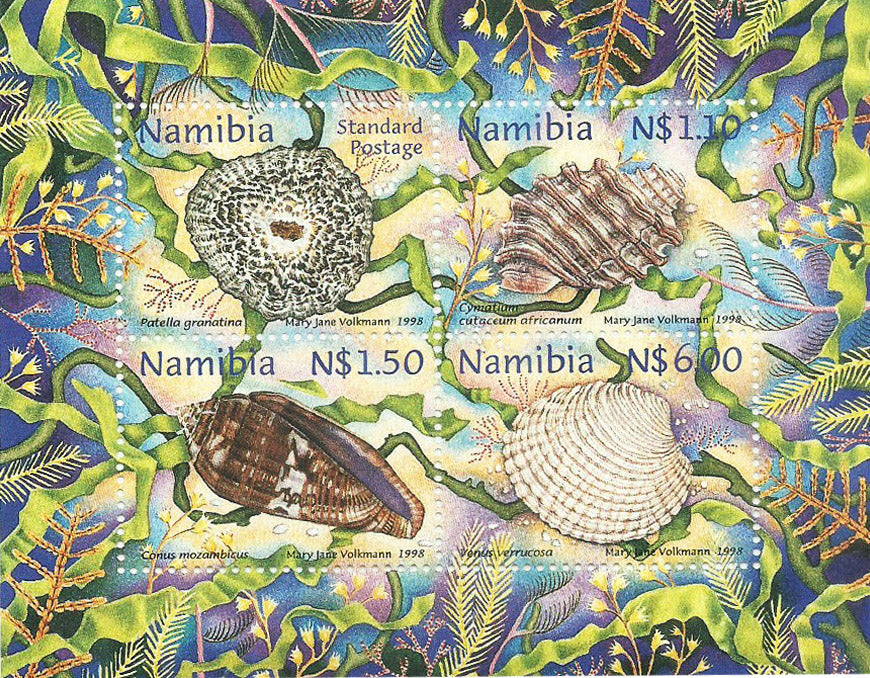Namibia Shells Miniature sheets – Banknotecoinstamp