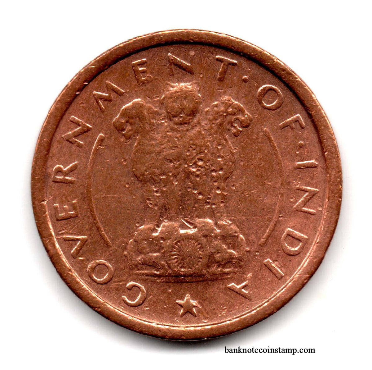 India 1952 One Pice UsedCoin – Banknotecoinstamp