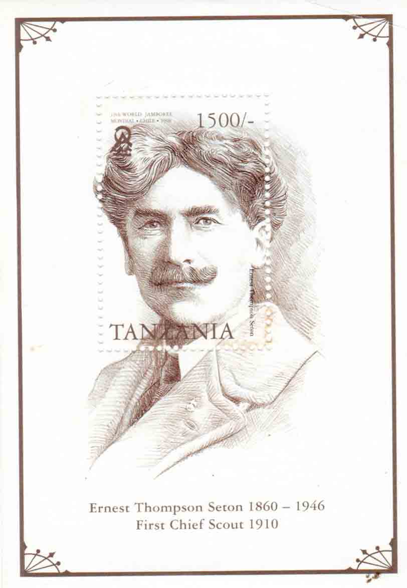 Tanzania Ernest Thompson Seton Miniature Sheet With Stamp ...