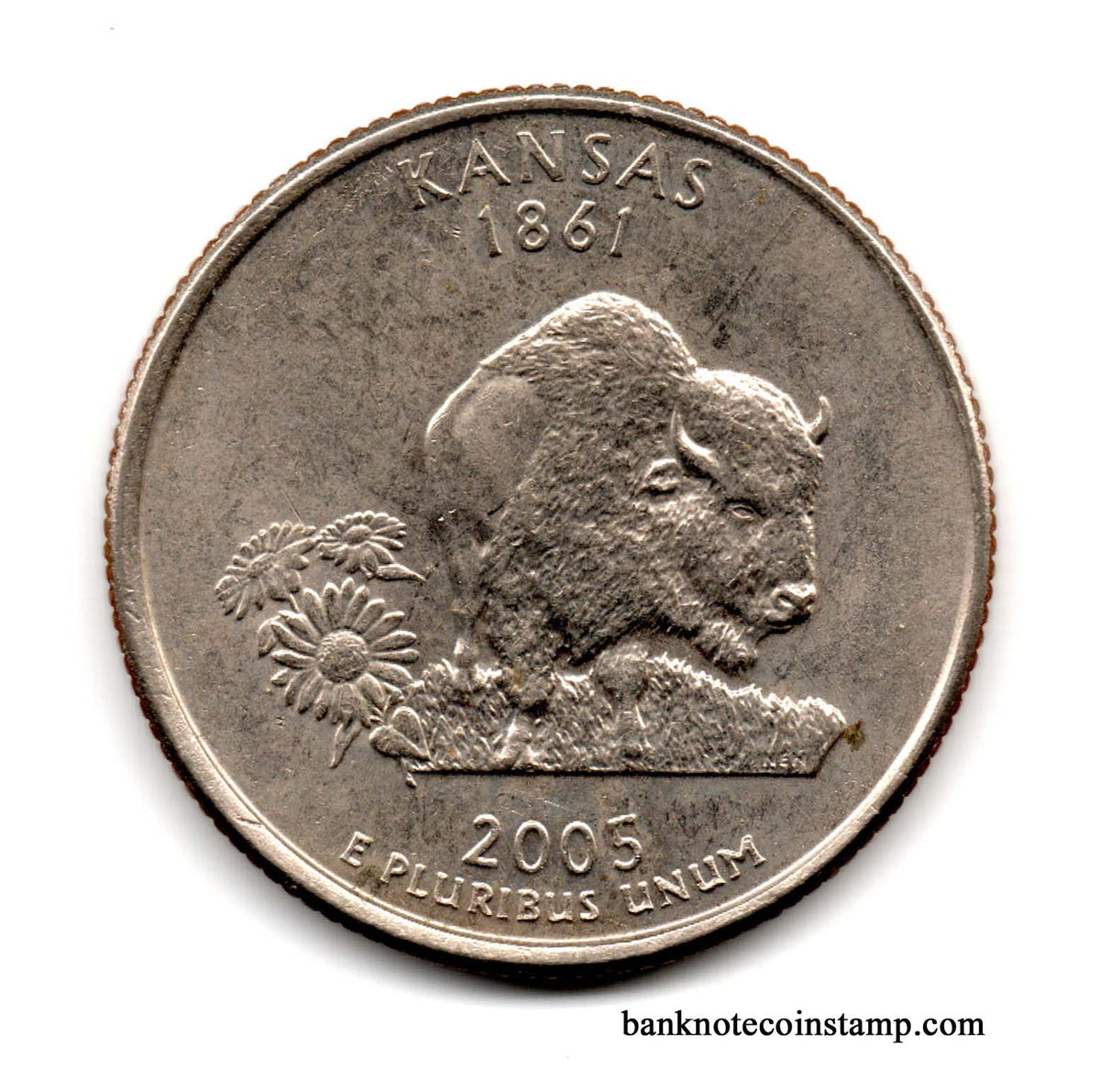 United State Of America State Kansas Quarter Dollar Used Coin ...