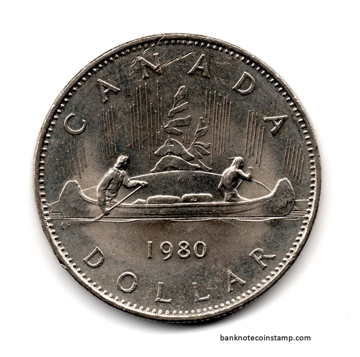 Canada 1 Dollar Elizabeth II 1980 Used Coin – Banknotecoinstamp