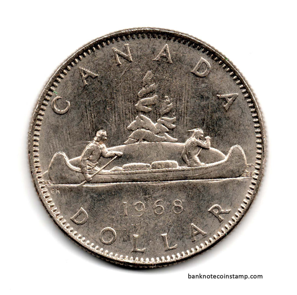 Canada 1 Dollar Elizabeth II 1968 Used Coin– Banknotecoinstamp