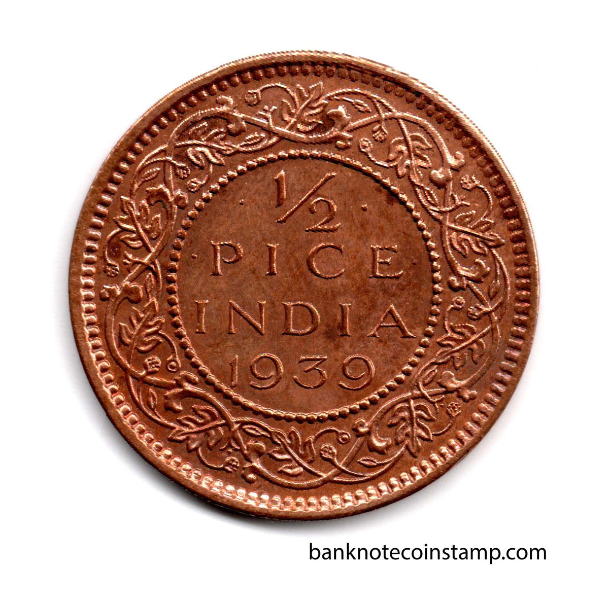 India George VI 1/2 Pice 1939 Copper Used Coin – Banknotecoinstamp