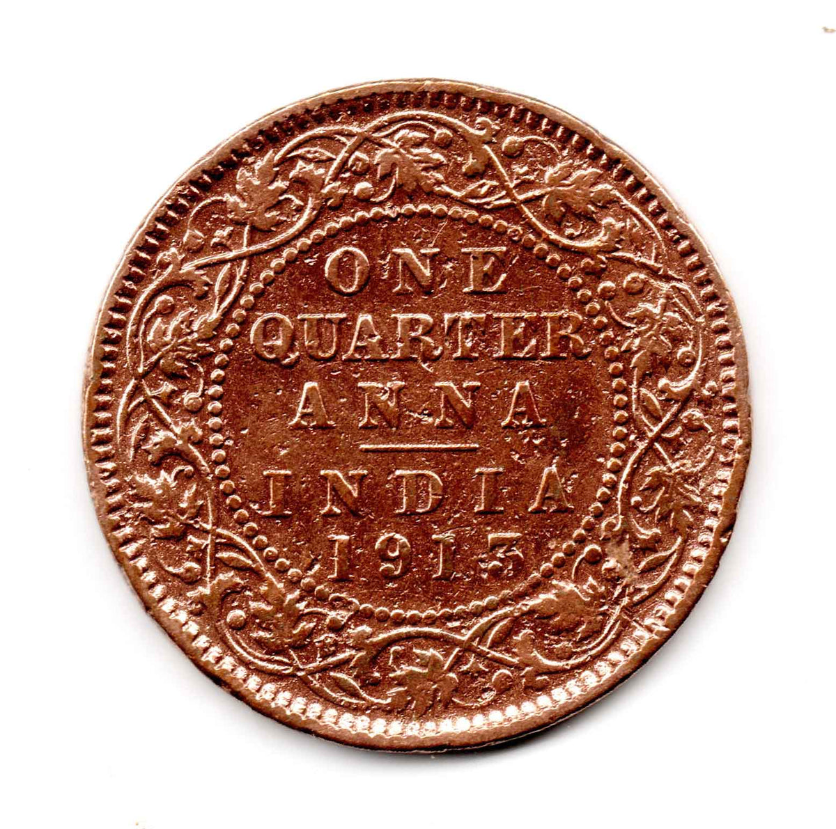 India George V King Emperor Coin Used 1913 – Banknotecoinstamp