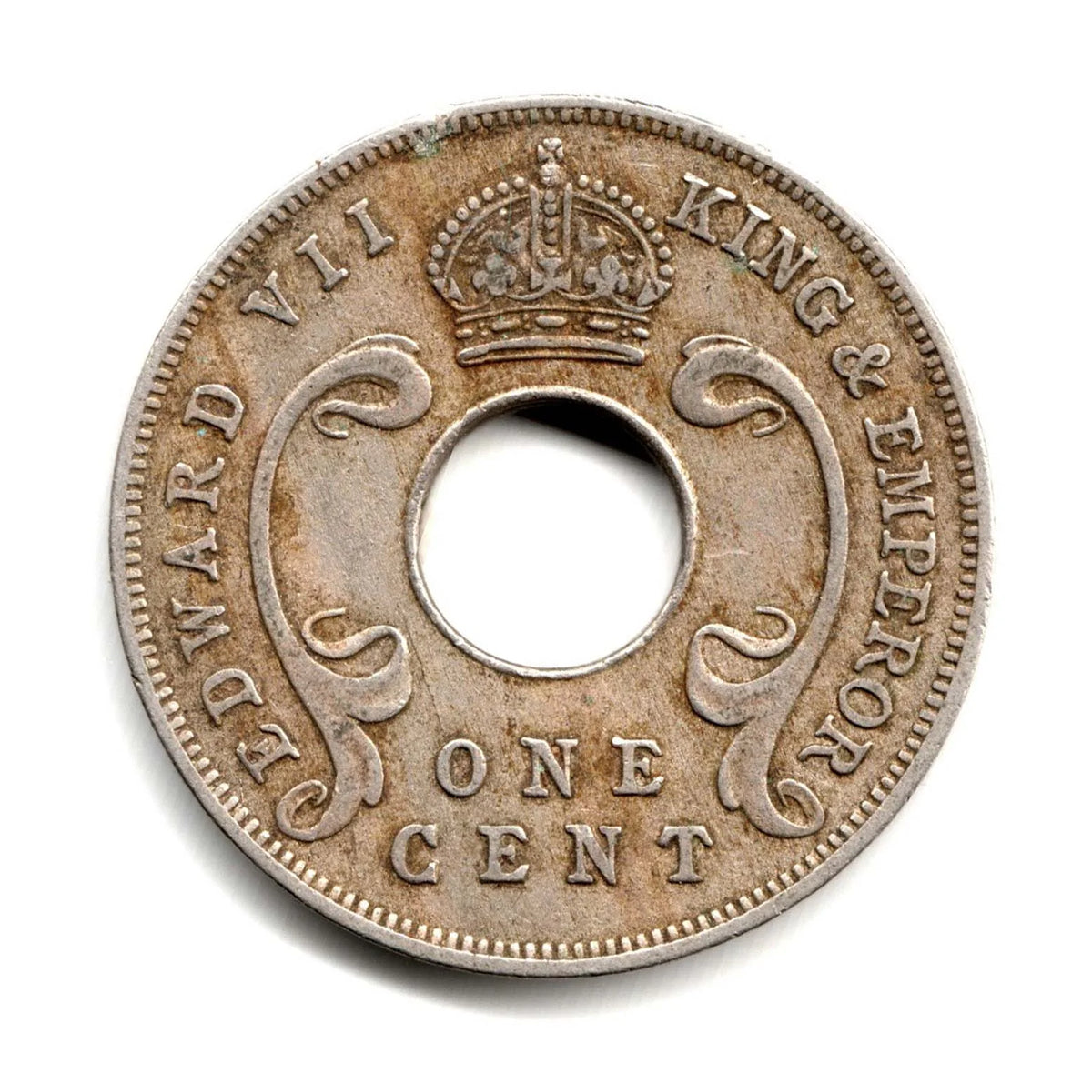 East Africa 1 Cent - Edward VII 1909 Used Coin – Banknotecoinstamp