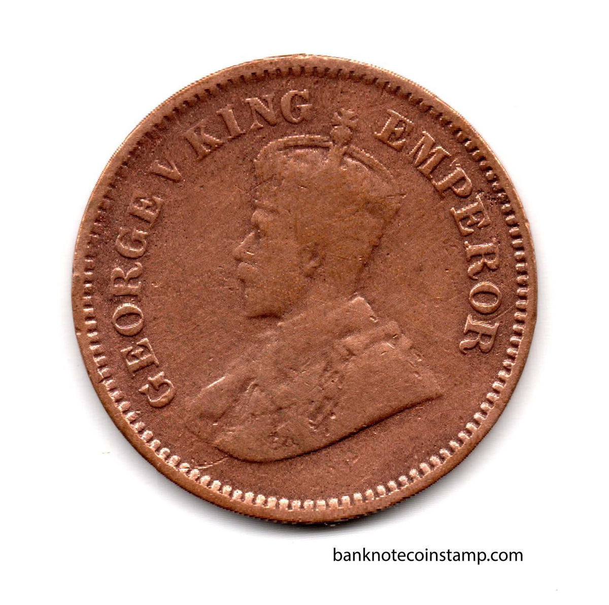 British India George V King 1/2 Pice 1936 Copper Used Coin ...