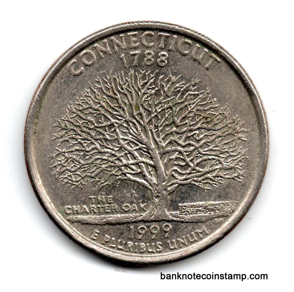 United States Of America State Connecticut Used Coin– Banknotecoinstamp
