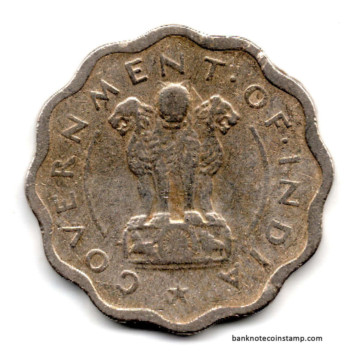 India One Anna 1950 Used Coin – Banknotecoinstamp