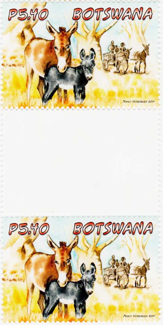 Botswana Deer Gutter pair Postage Stamps – Banknotecoinstamp