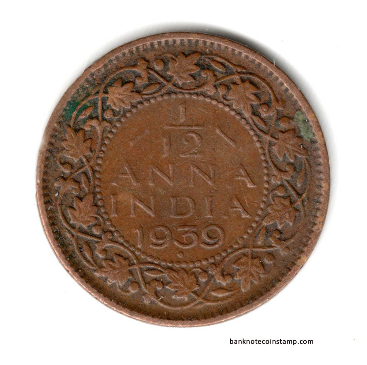 India 1 1/2 Anna 1939 Used Coin – Banknotecoinstamp