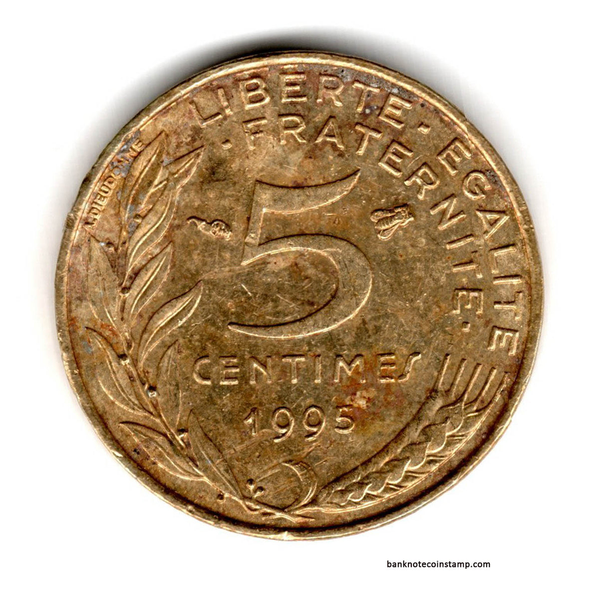 France 5 centimes Very Used Coin – Banknotecoinstamp