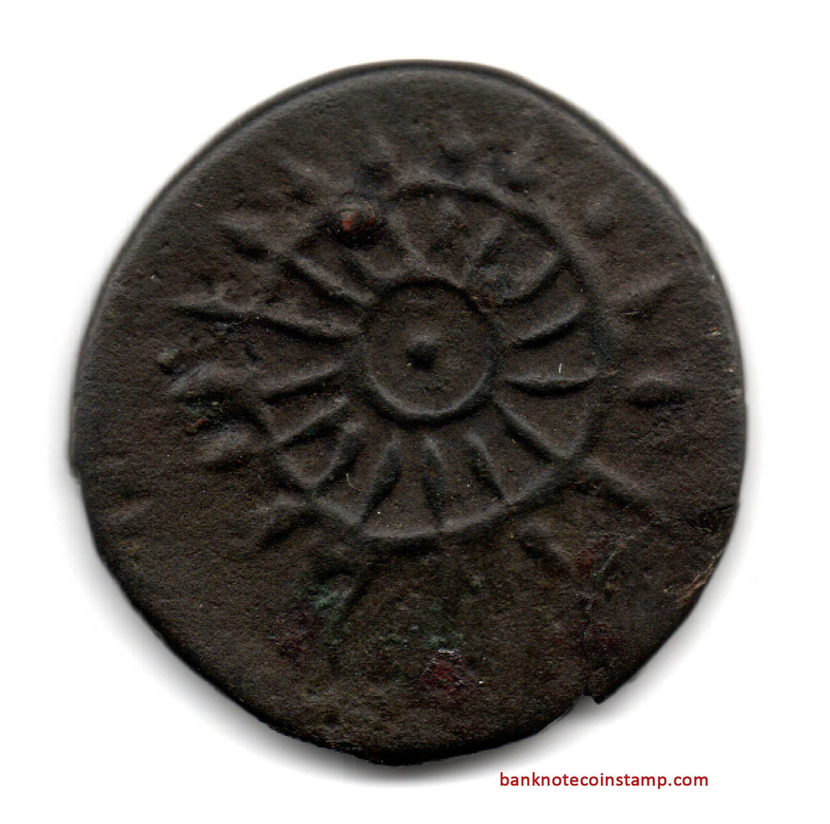 Pallava Chakra With Arch Decorated Border Ancient Coin #22 ...