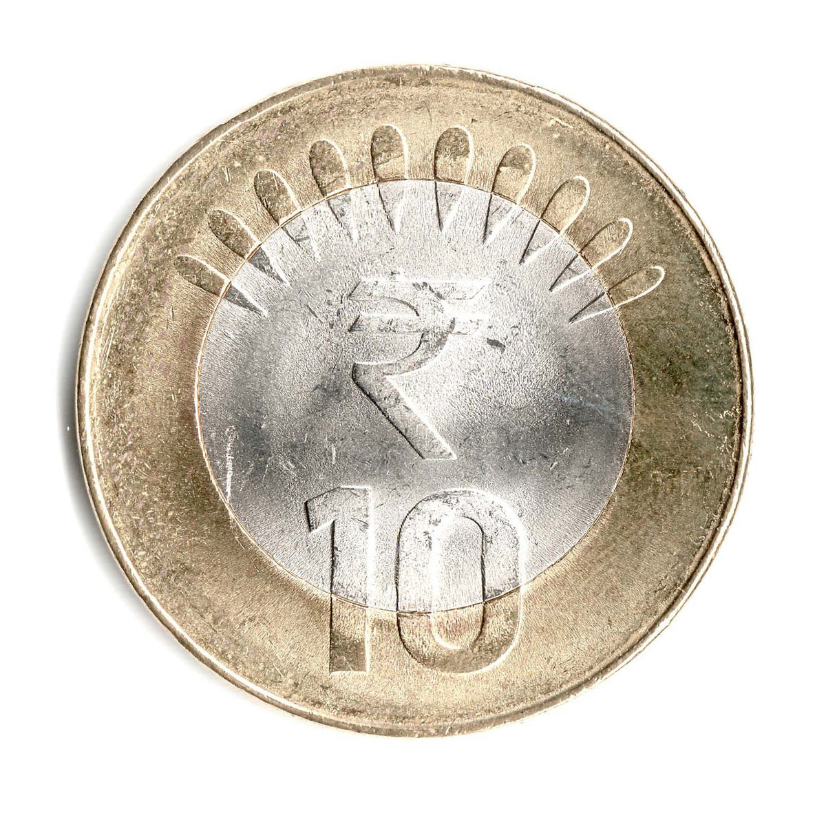 India 10 Rupees Used Coin Year 2018 (Hyderabad Mint) – Banknotecoinstamp