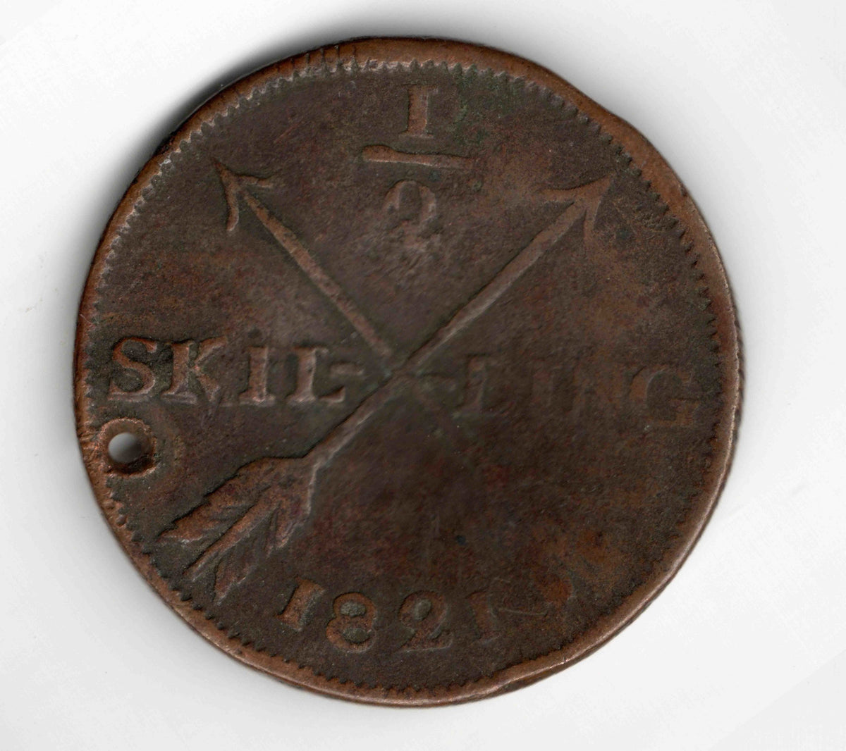 Sweden ½ Skilling - 1821 coin – Banknotecoinstamp
