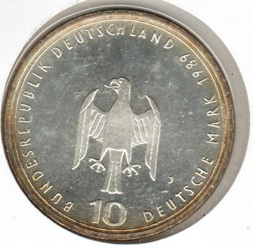 Germany 125 Jahre Nord-duetsche Seewarte 10 Duetsche Mark Commemorativ ...