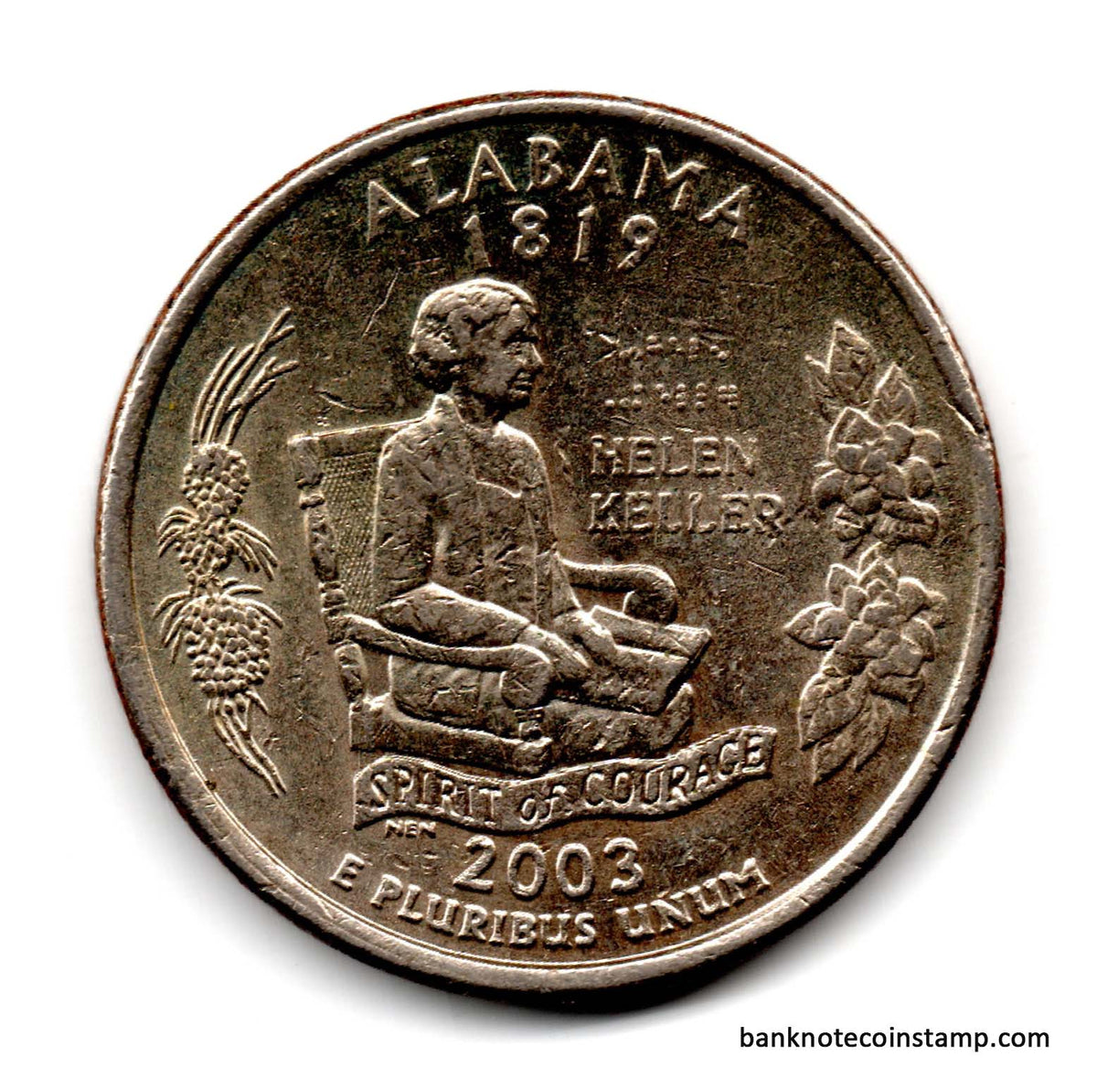 United States of America Alabama Quarter Dollar Used Coin ...