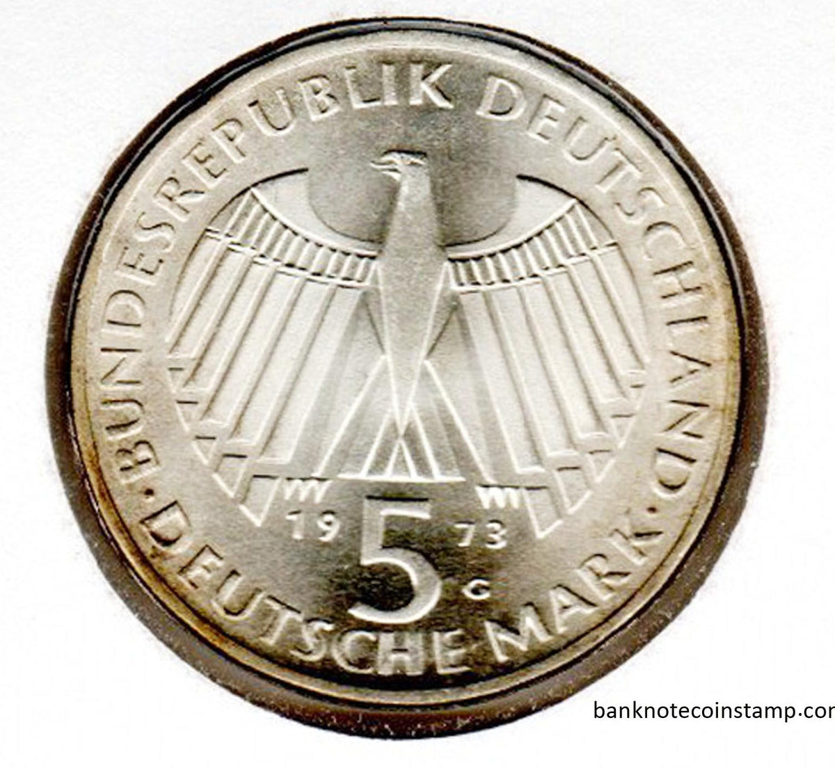 Germany 150 Jahre Duetschlandlied 1973 Commemorative Silver Coin ...