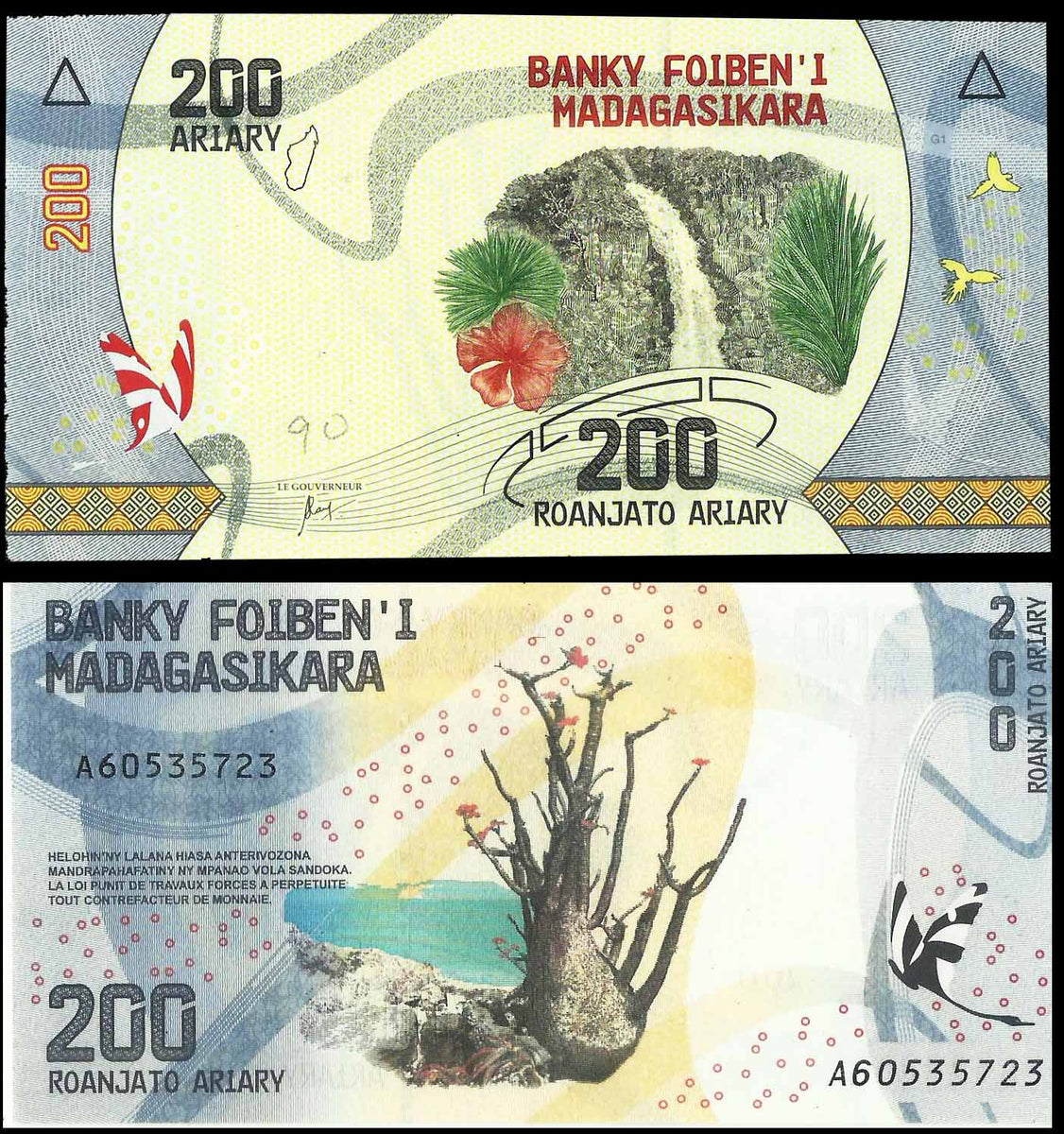 Madagascar 200 Ariary UNC Banknote – Banknotecoinstamp