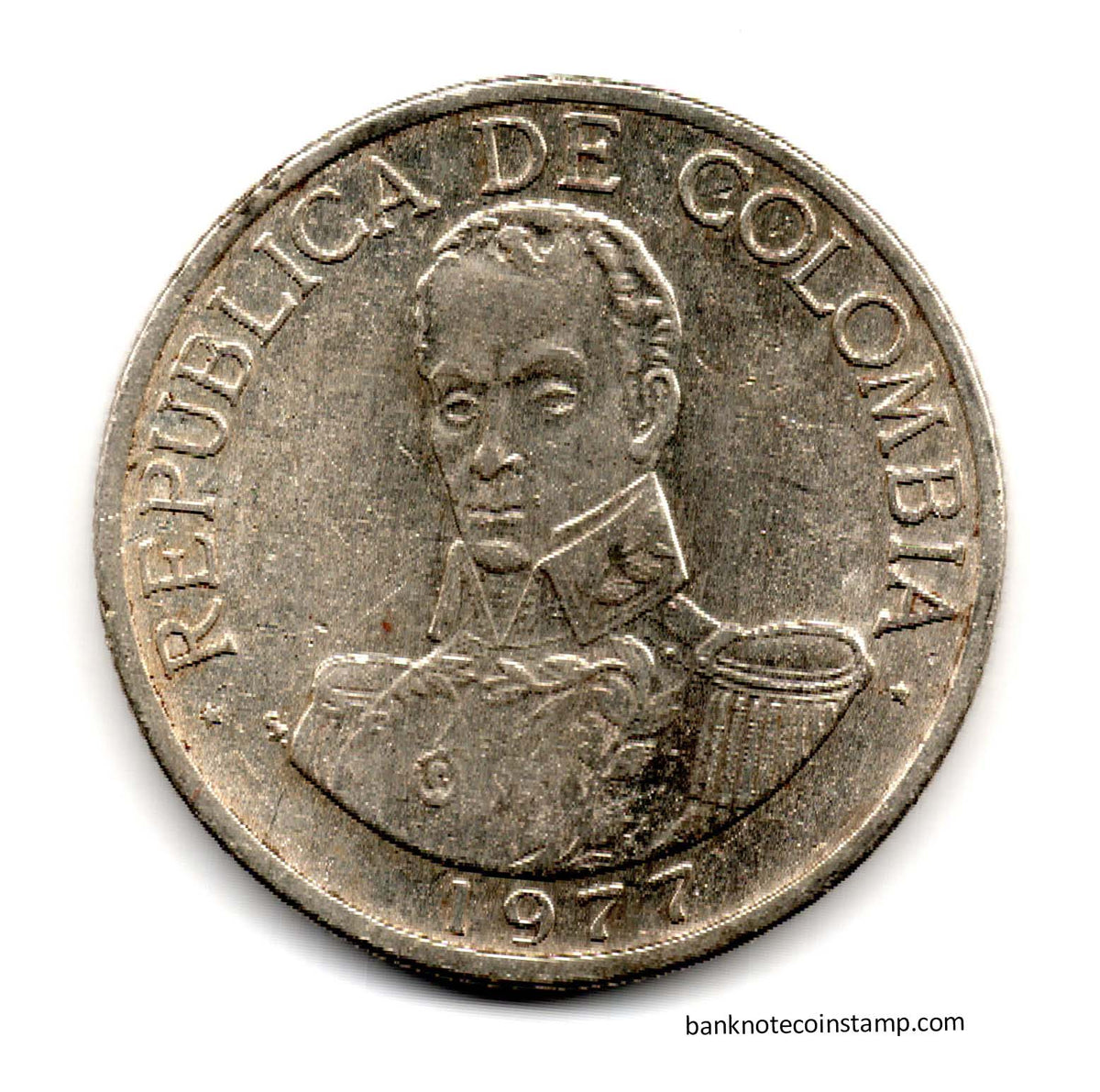 Colombia 1 Peso Used Coin – Banknotecoinstamp