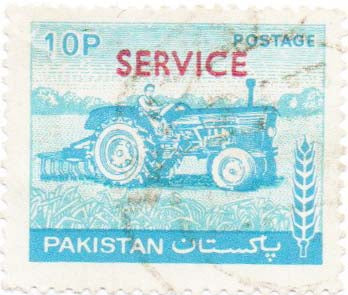 Pakistan 10 paisa Tractor Agriculture Service Postage Used Stamp ...