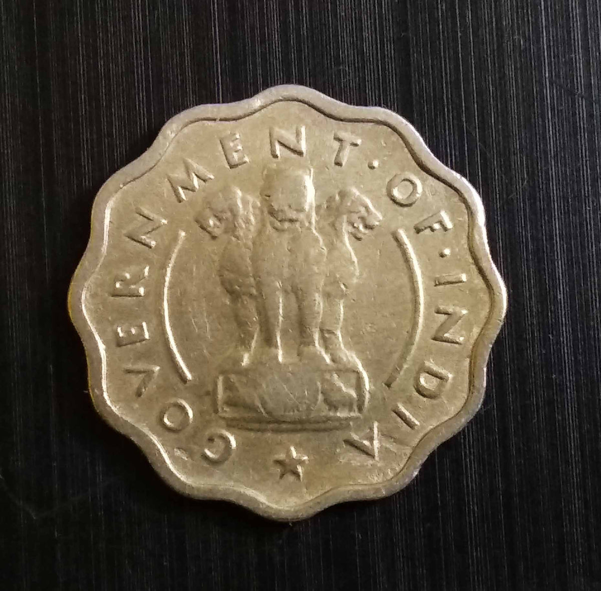 India one Anna 1954 used coin – Banknotecoinstamp
