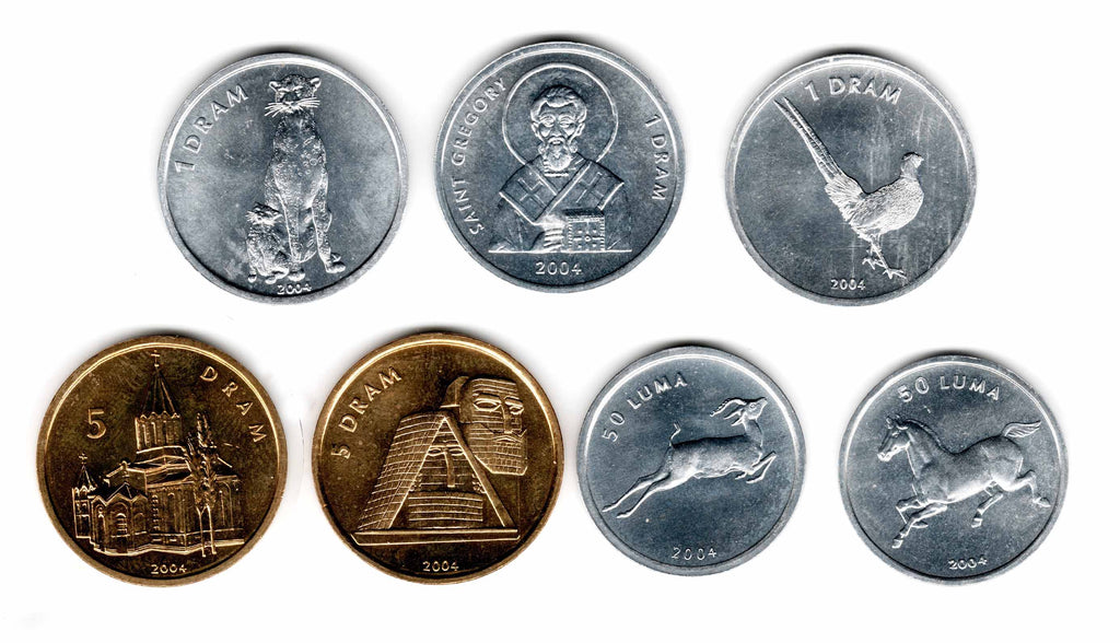 Nagorno – Karabakh 1 Dram Set Of 7 Coins– Banknotecoinstamp