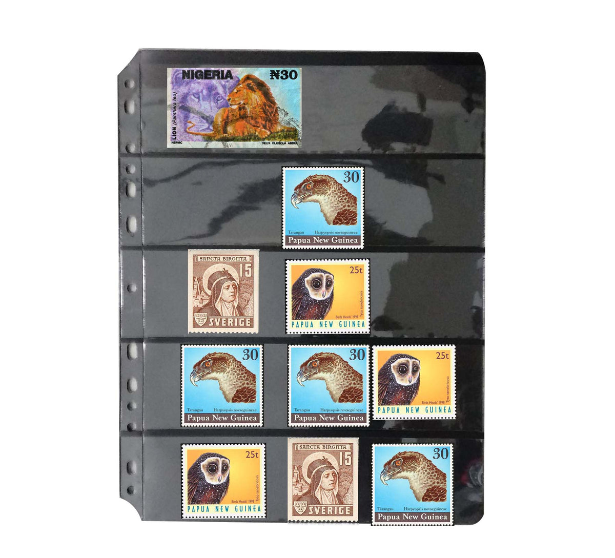 Imported Quality One Packet 5 Piece loose stamp sheets 5 divider ...